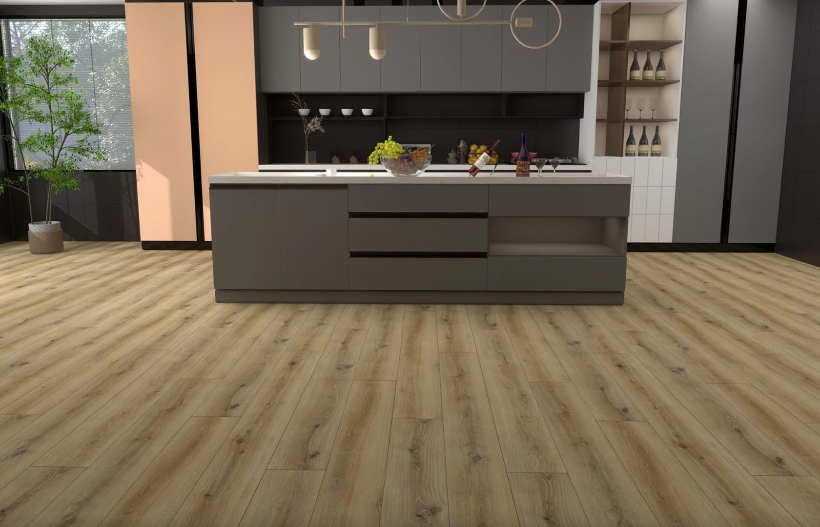 Beige Brown 8mm 20mil LVP | Nufloor Waterproof Flooring